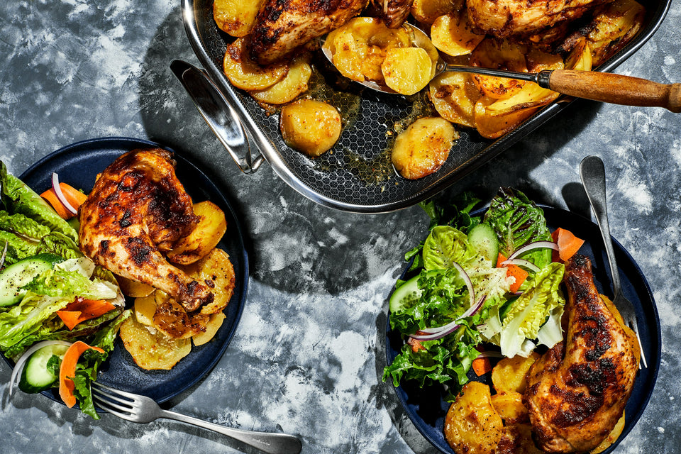Piri-Piri Spiced Roast Chicken with Potatoes – HexClad Cookware EU