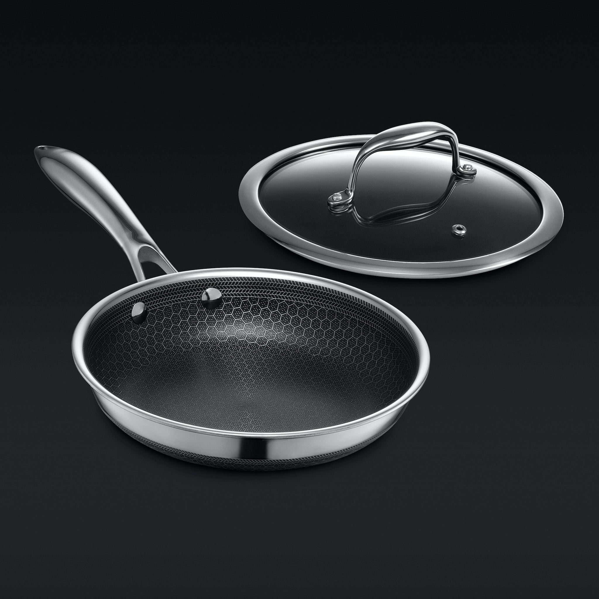 Hex clad wok store